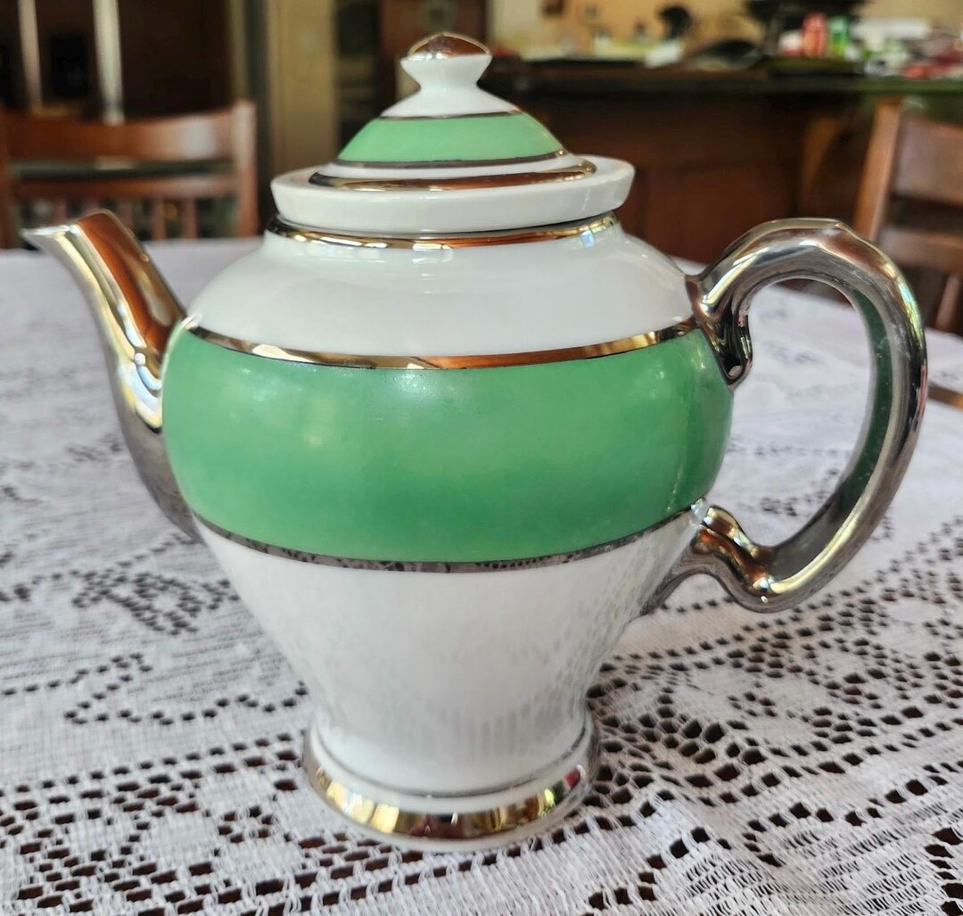 Mccormick English Green Teapot - Etsy