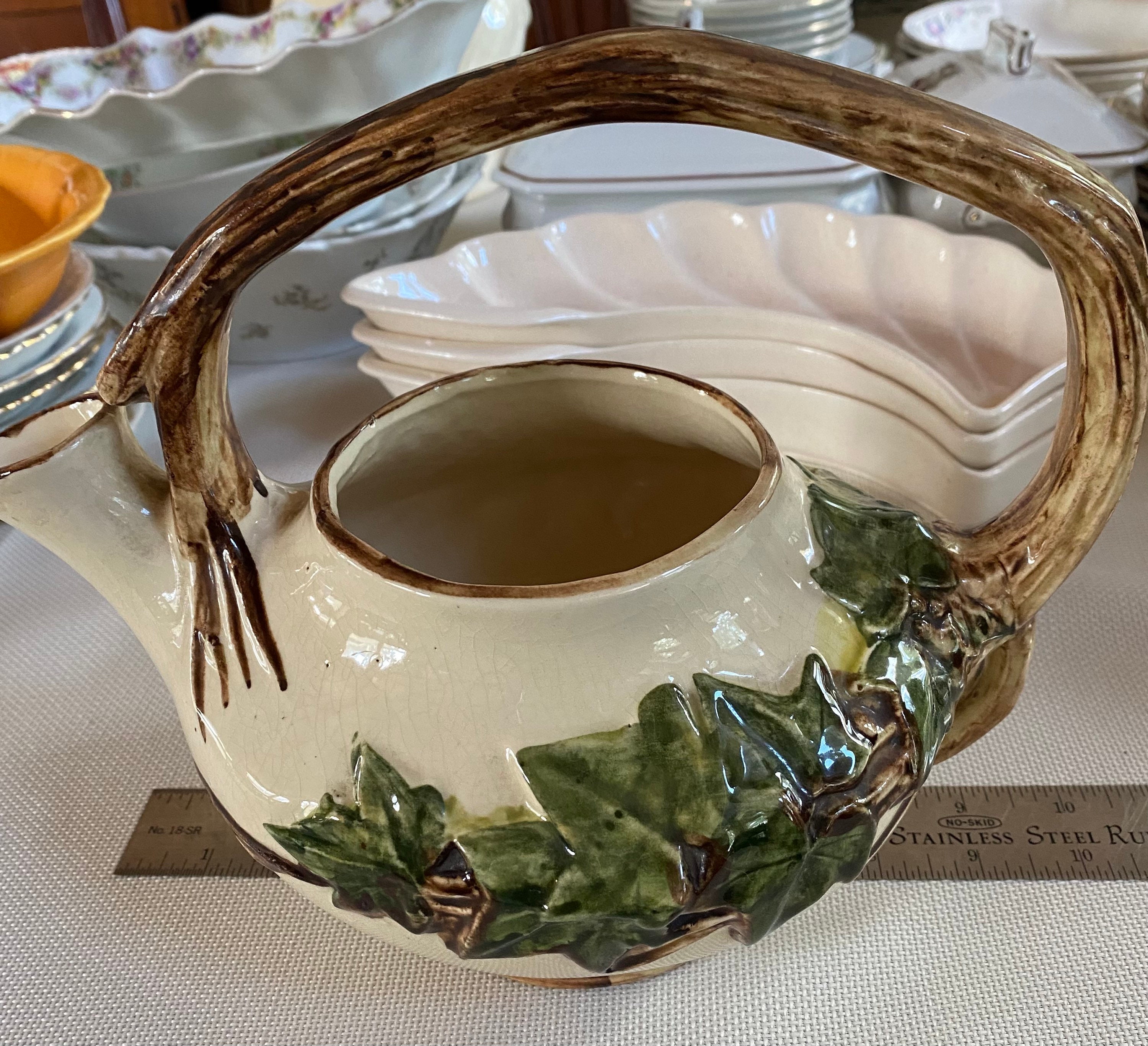 Vintage Mccoy’s Pottery Ivy Teapot - Etsy