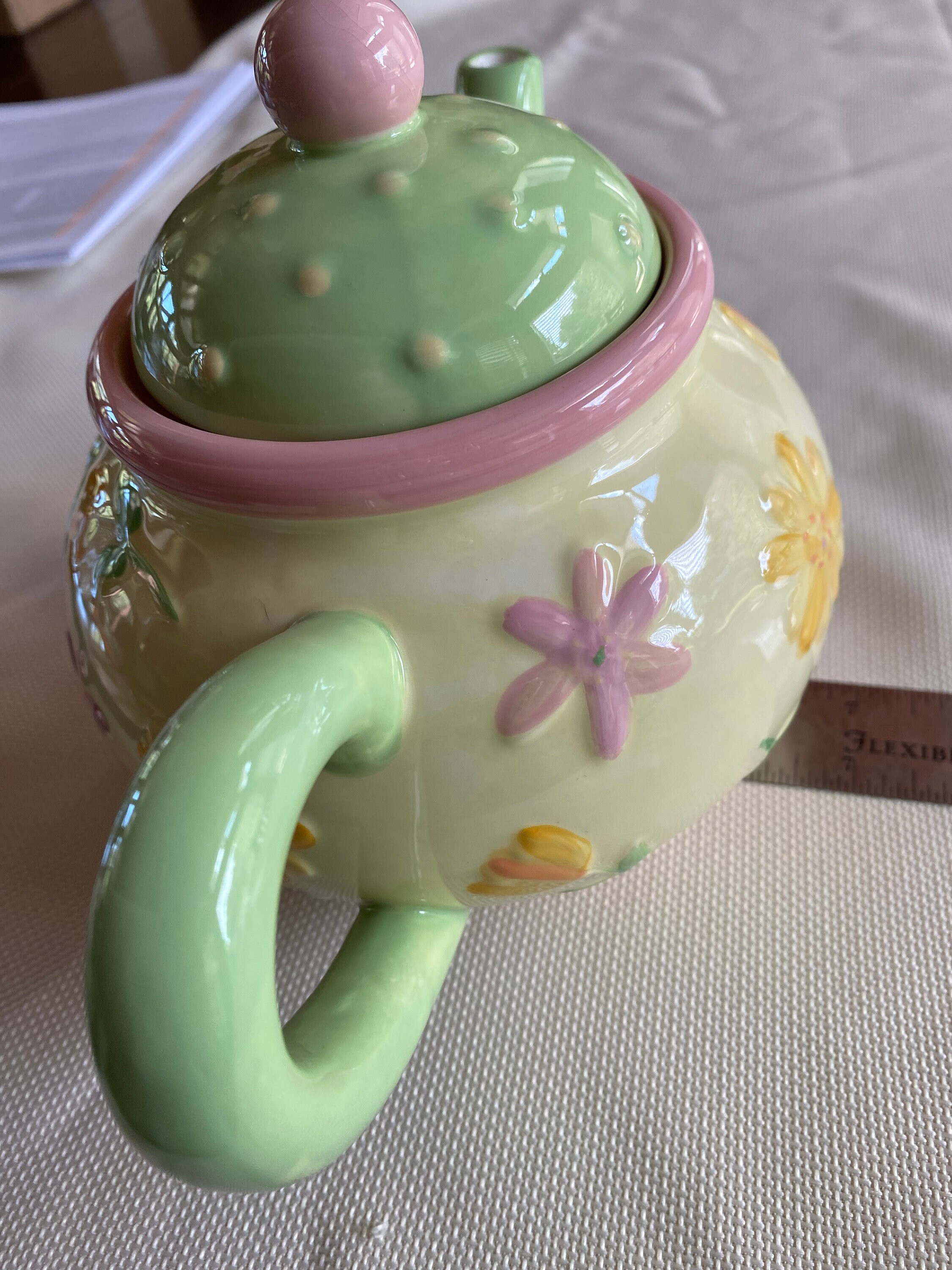 Ganz Bella Casa Spring Teapot - Etsy