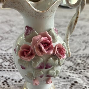 Lefton Handpainted Rose Vase (K7060) - Etsy