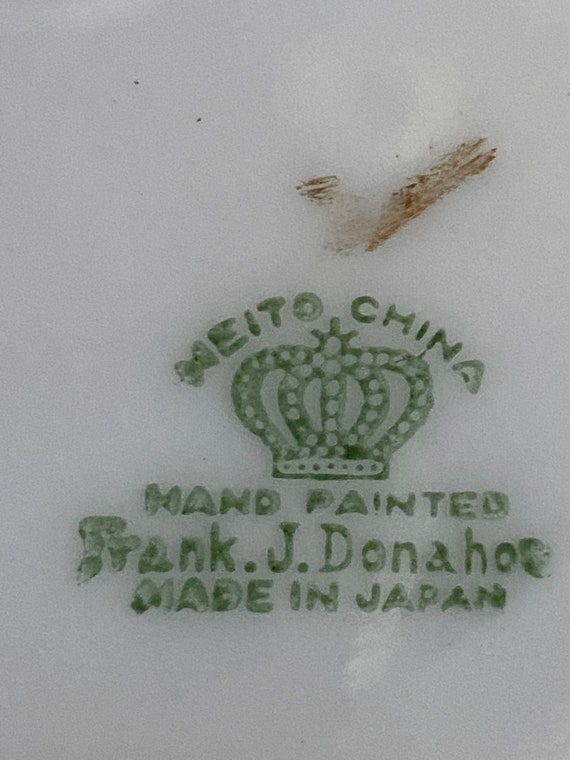 Logotipo De Meito China Vintage Hand Painted Japan Meito China Dinner