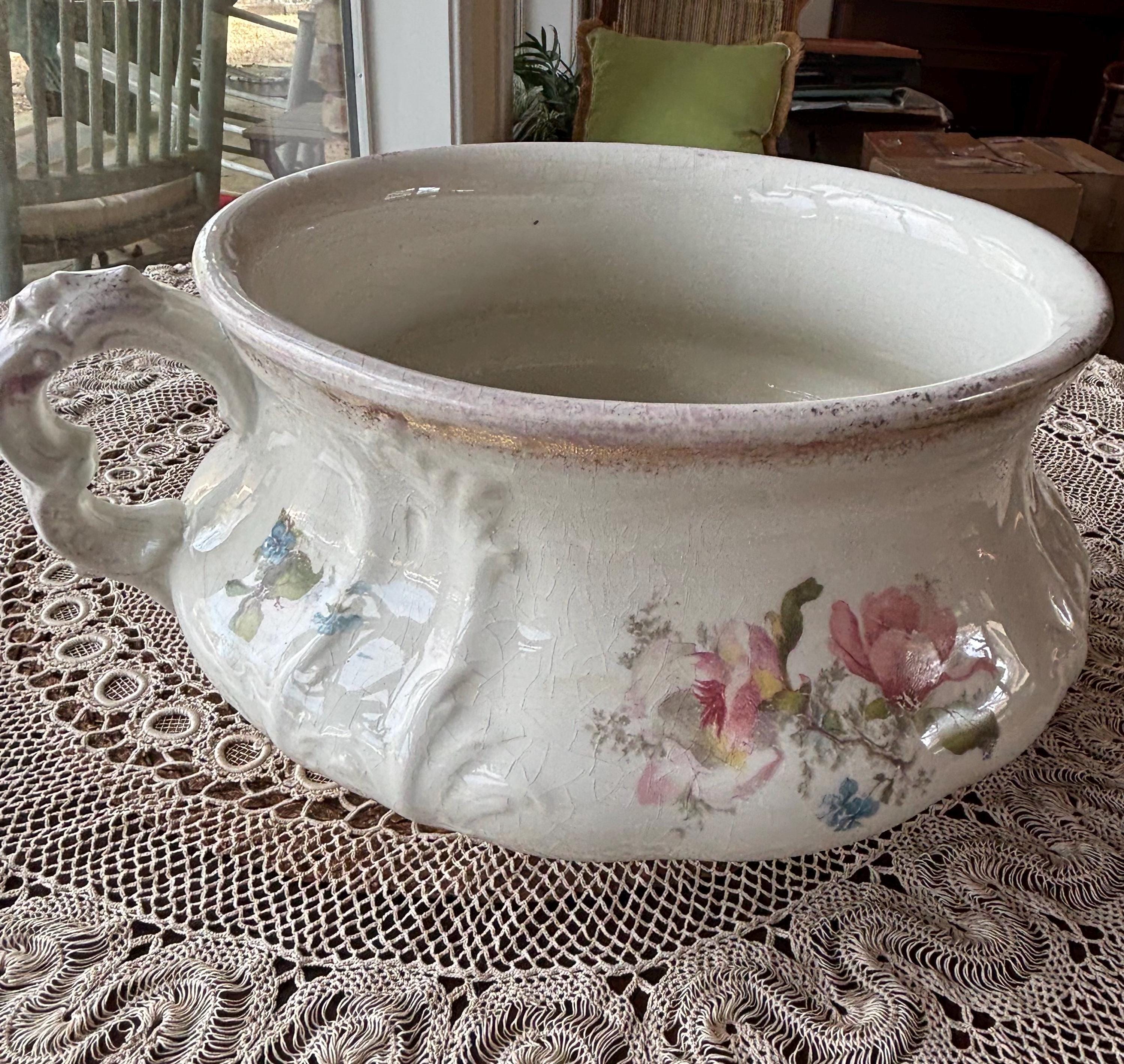 Antique JM&S Royal Porcelain Chamber Pot - Etsy