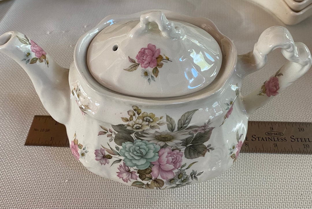 Vintage Arthur Wood’s Floral Teapot - Etsy