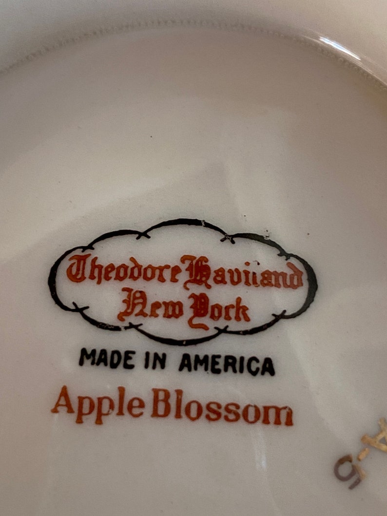 Theodore Haviland New York apple Blossom China - Etsy