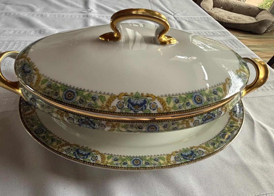 Limoges Elite Works Oval Covered Dish With Platter - Etsy