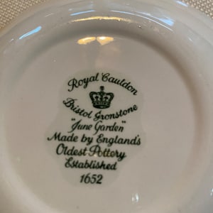 Royal Cauldon “june Garden” Ironstone - Etsy