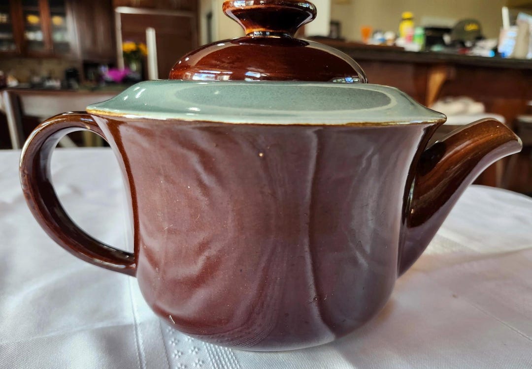 Red Wing Pottery Village Brown and Green Glazed Teapot - Etsy