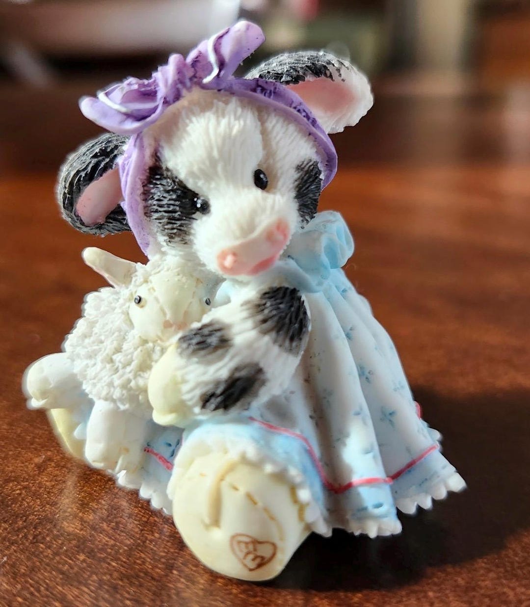 Enesco Mary Moo Moos “moo Moo Had a Lamb” Cow Figurine, No Box - Etsy
