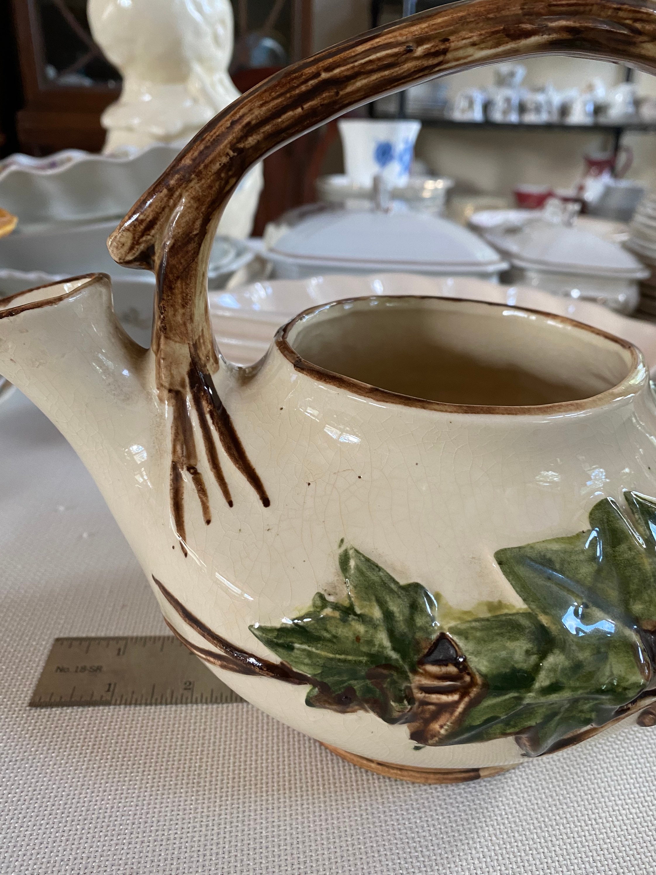 Vintage Mccoys Pottery Ivy Teapot - Etsy