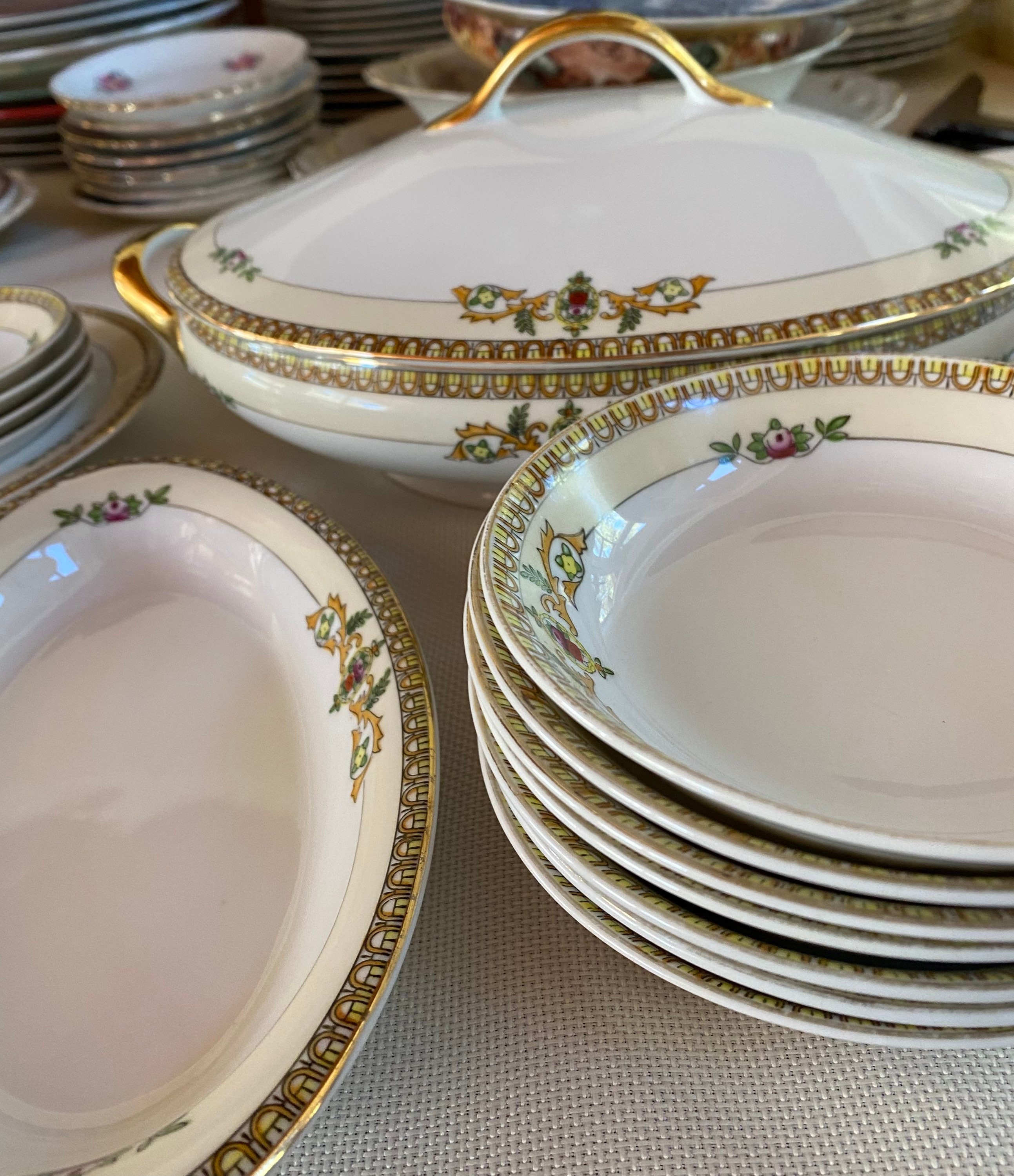 Vintage Meito Hand Painted China Dinnerware - Etsy