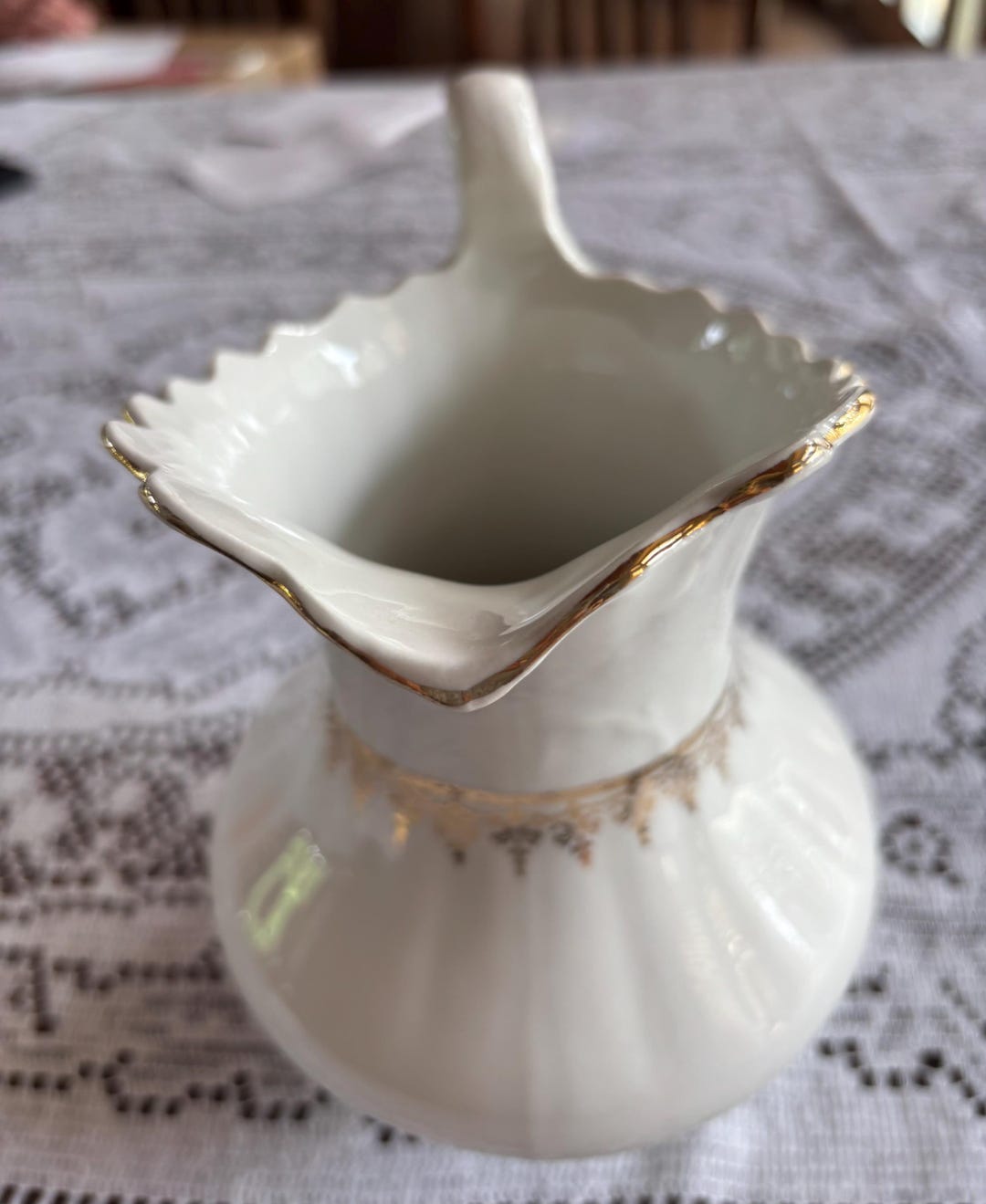 Berkley White China Pitcher - Etsy
