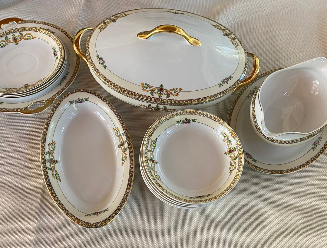 Vintage Meito Hand Painted China Dinnerware - Etsy