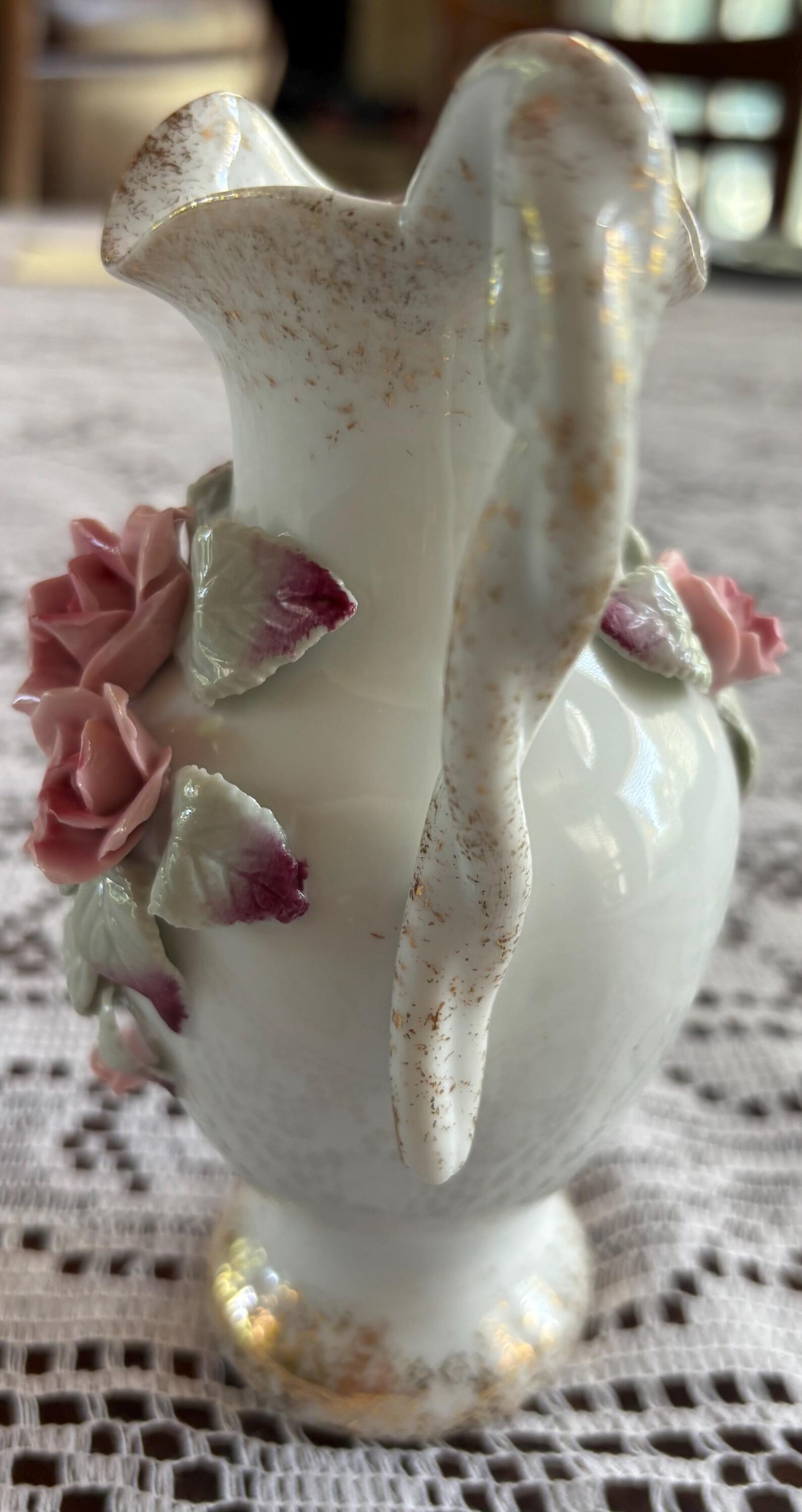 Lefton Handpainted Rose Vase (K7060) - Etsy