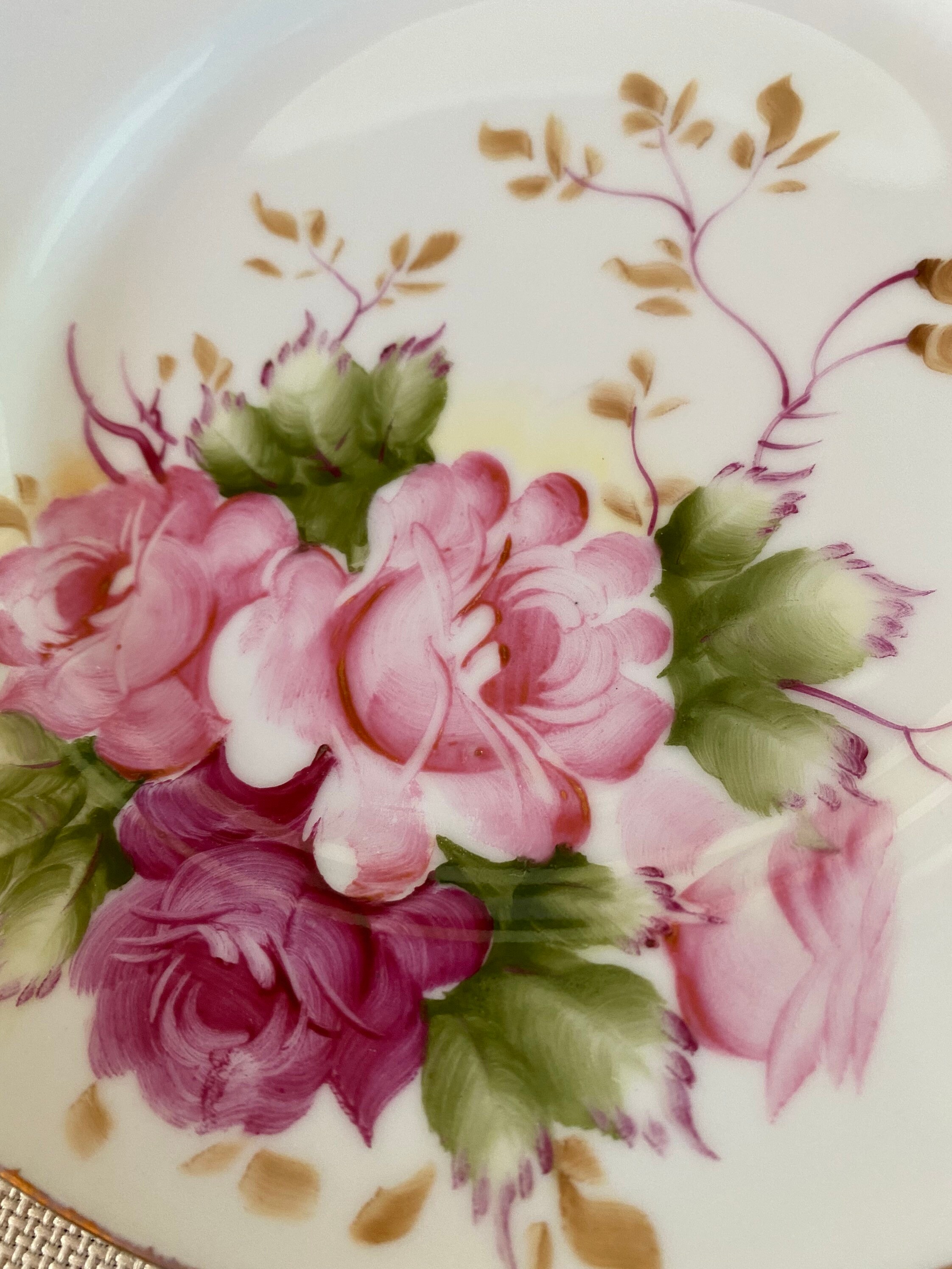 Vintage Hand Painted Meijyo China Plates - Etsy