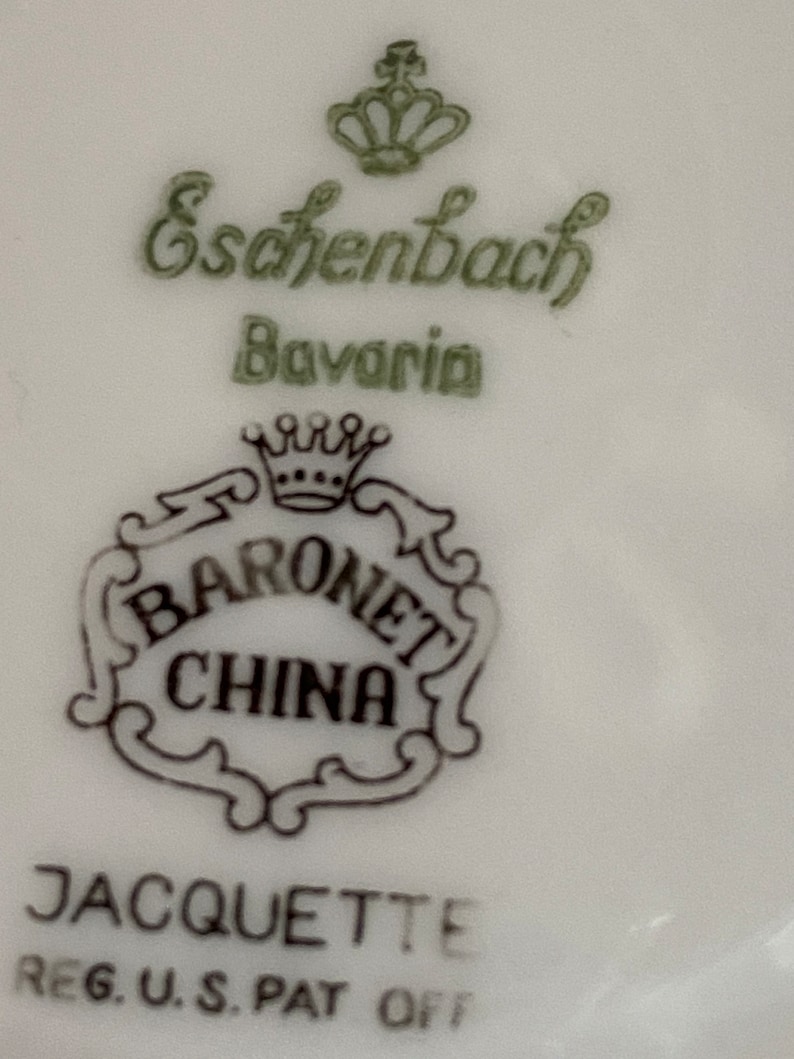 Eschenbach Baronet China “jacquetta” Tableware - Etsy
