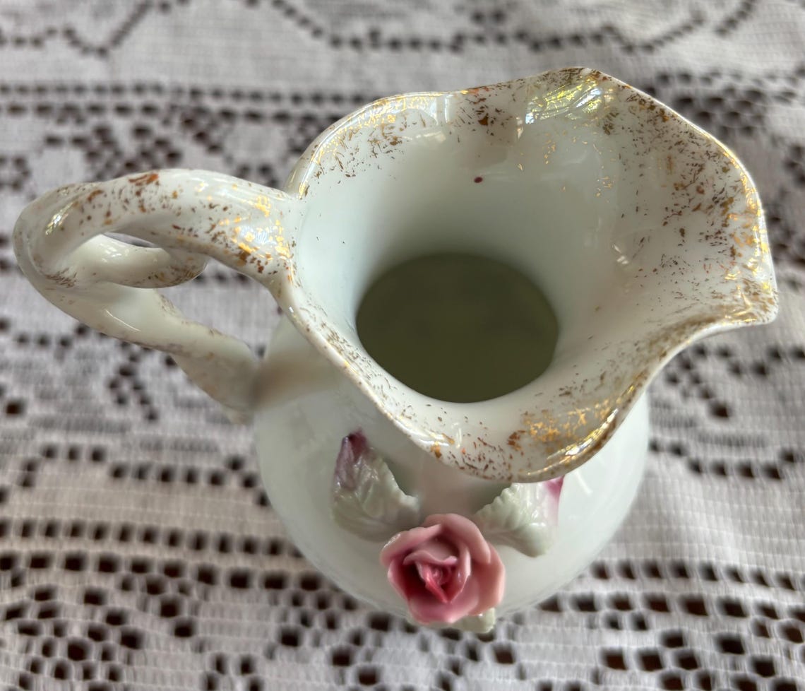 Lefton Handpainted Rose Vase (K7060) - Etsy
