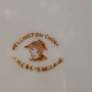 Antique Wellington China Plate - Etsy