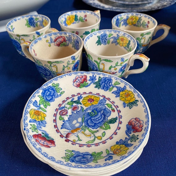 Masons regency Ironstone Demitasse Sets - Etsy