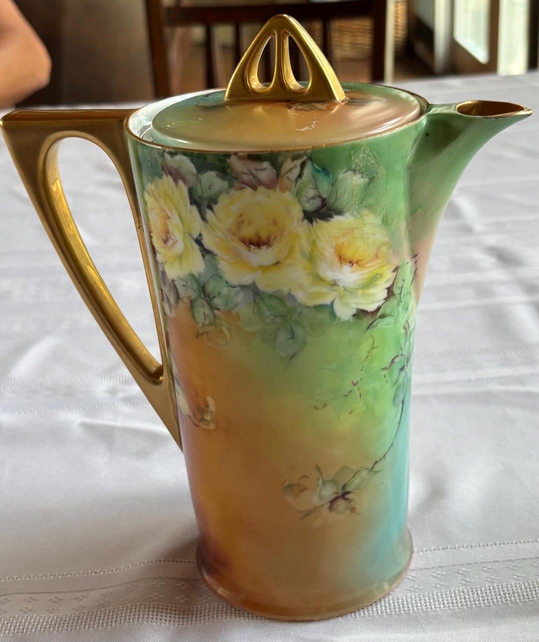 Favorite Bavaria Handpainted and Signed Choc/coffee Pot in Lusterware ...
