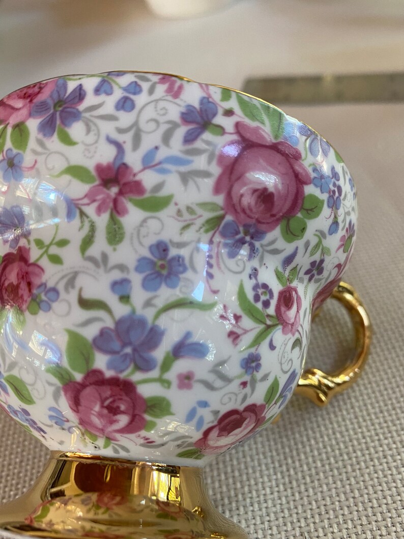 Rosina Bone China Footed Cup - Etsy