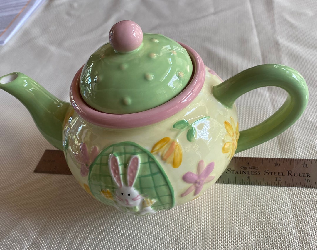 Ganz Bella Casa Spring Teapot - Etsy