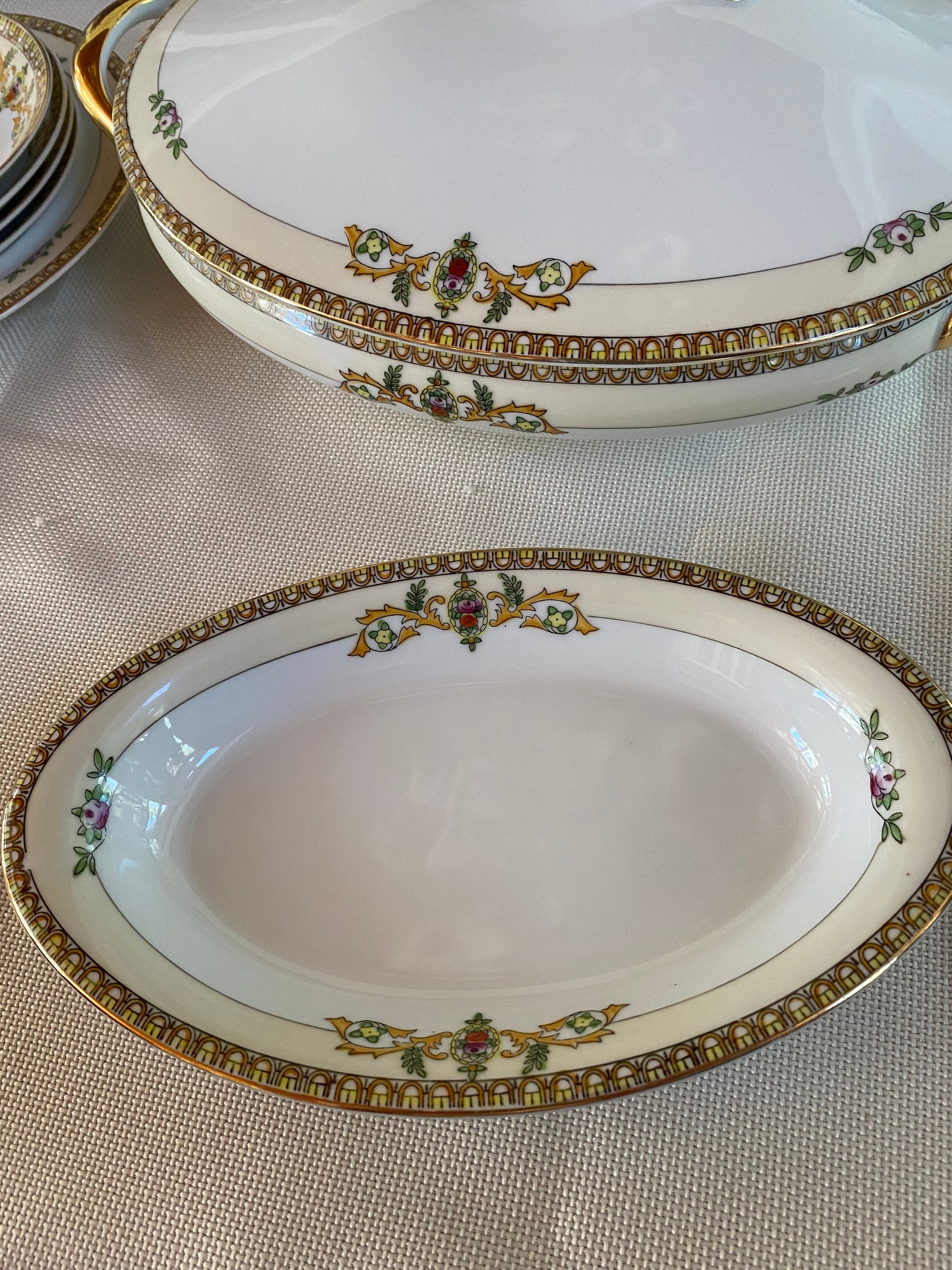 Vintage Meito Hand Painted China Dinnerware - Etsy