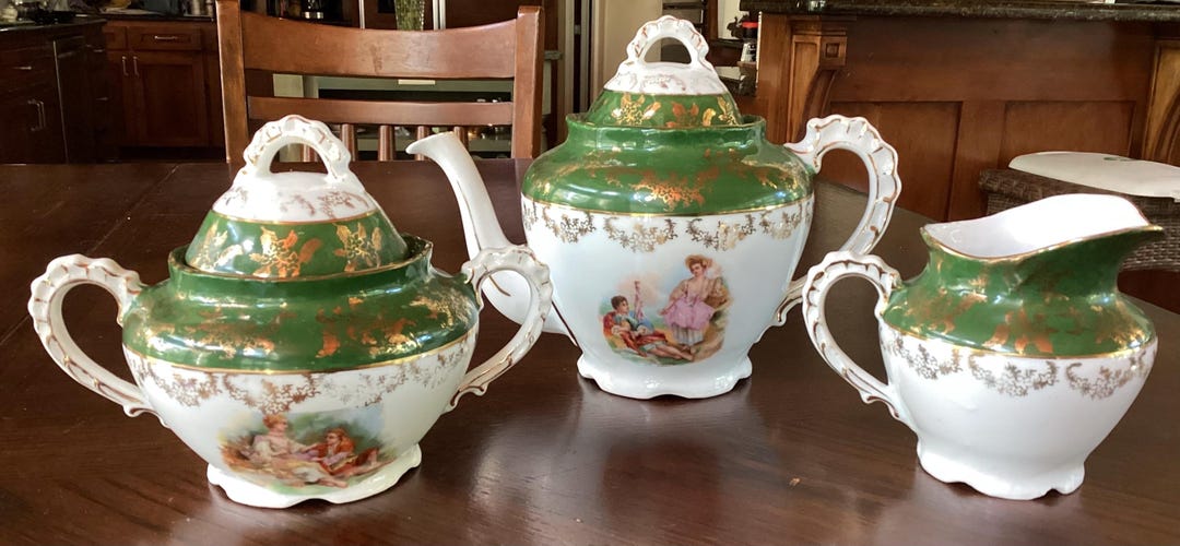 Three Piece Victoria Carlsbad Austrian Tea Set - Etsy