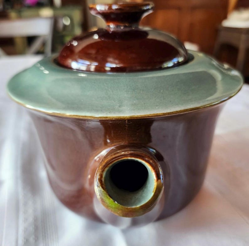 Red Wing Pottery Village Brown and Green Glazed Teapot - Etsy