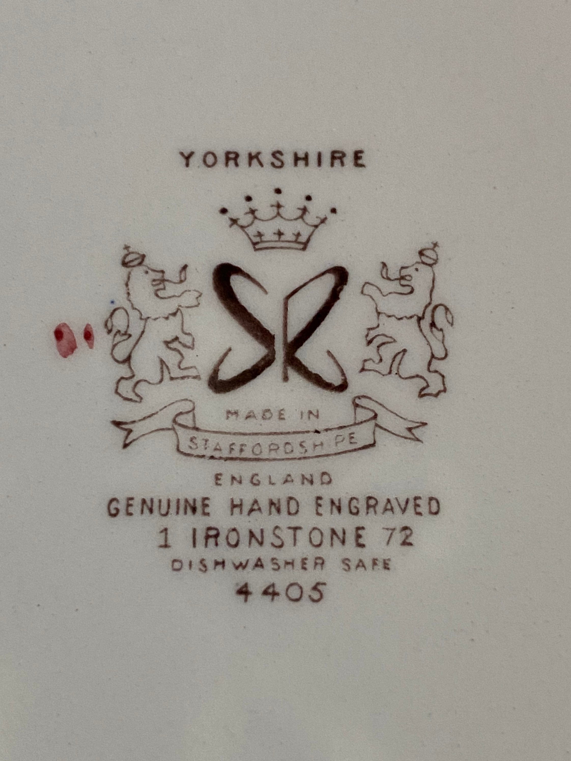 Staffordshire “yorkshire” Ironstone Dishware - Etsy