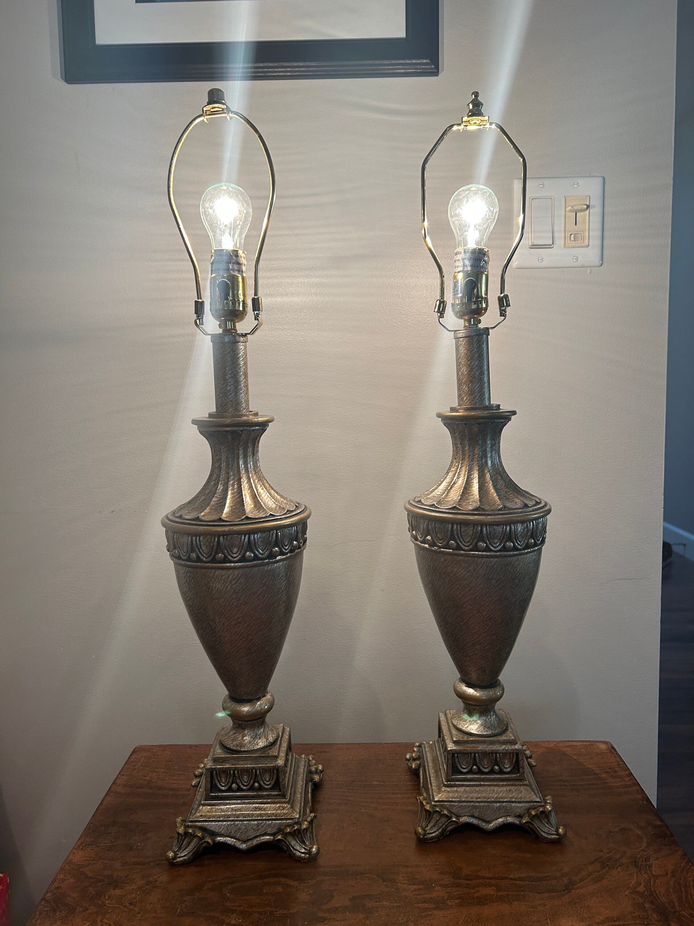 Vintage Berman Art Deco Table Lamps - Etsy