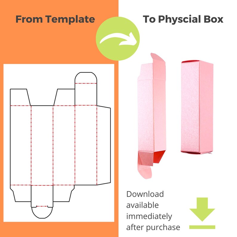 Lipstick Box SVG Template: DIY Packaging for Cricut, Silhouette ...