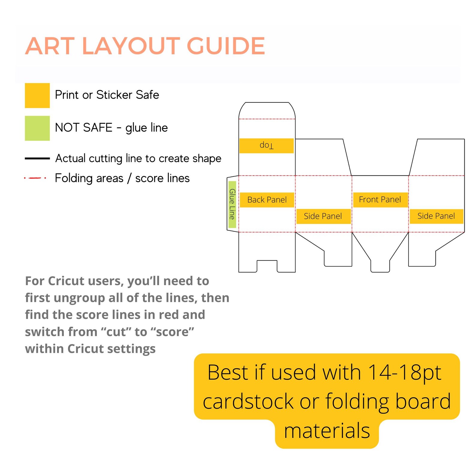 Square Gift Box Template | Editable SVG File | Compatible With Cricut ...