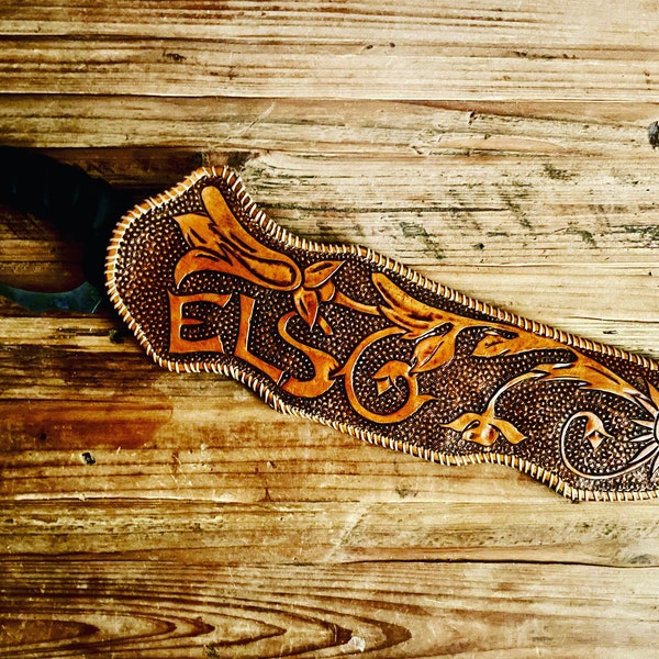 Custom Made Leather Knife Sheaths - Etsy