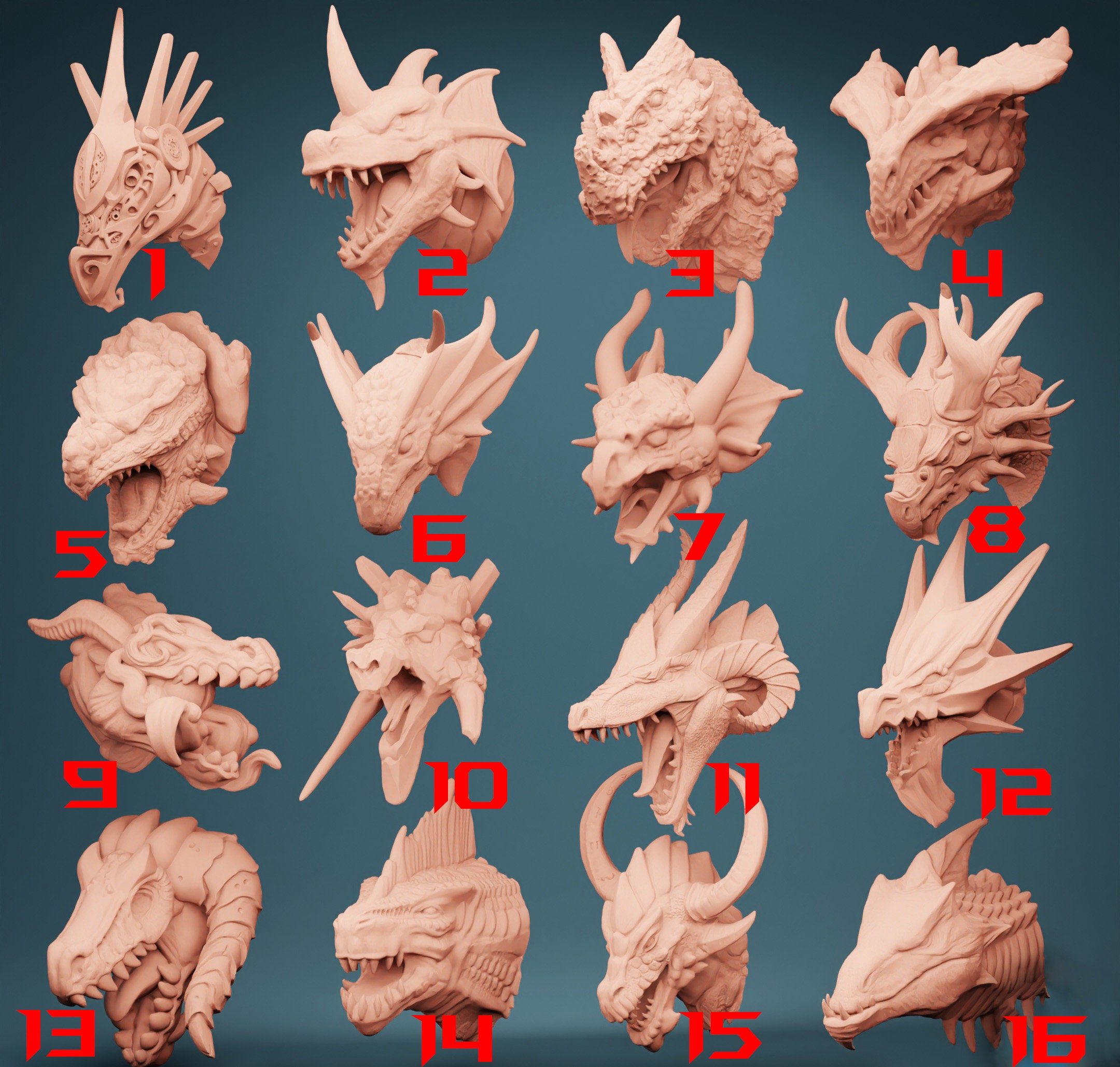 Wall Mounted Dragon Head - Etsy