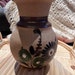 Vintage Mexican Sandstone Pottery Vase, Blue Daisy Flower, 6” Tall - Etsy