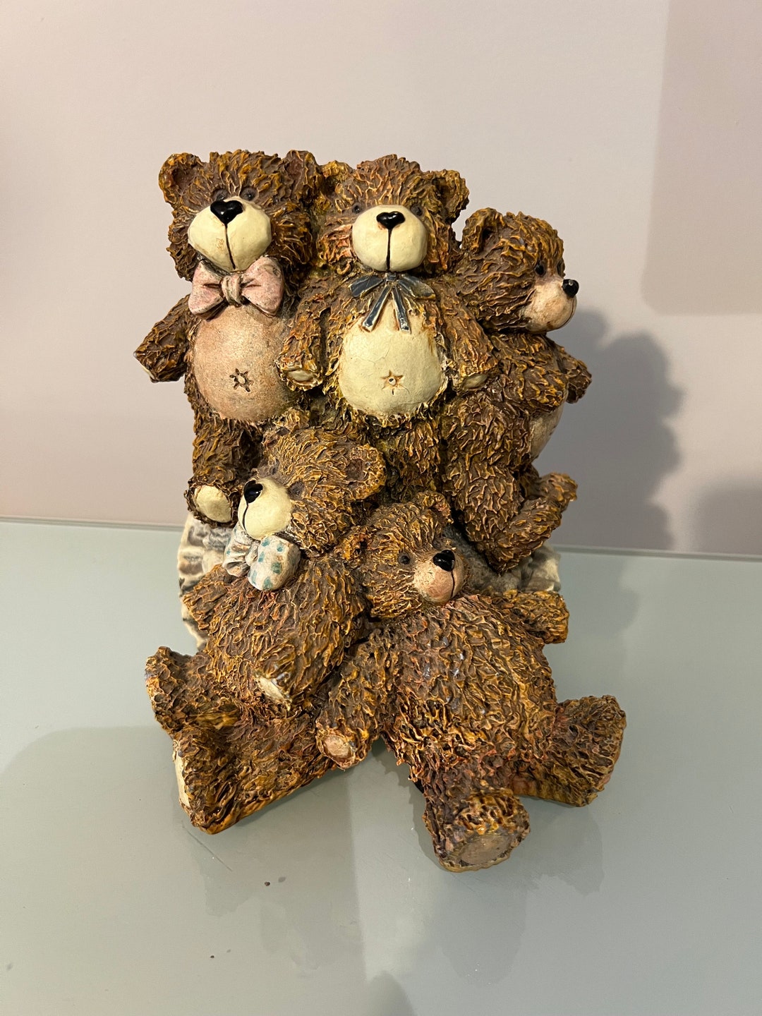 Heavy Resin Family of Teddy Bears Statue/sculpture Decoration, Licensed ...