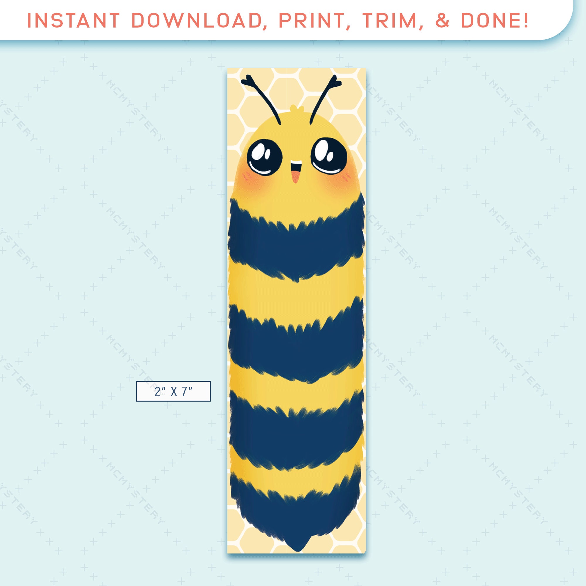 PRINTABLE | Bee Long | Digital Printable Bookmarks | Instant Download ...