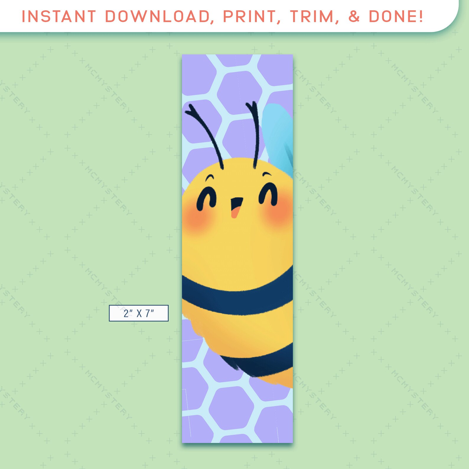 PRINTABLE | Bee Friend | Digital Printable Bookmarks | Instant Download ...