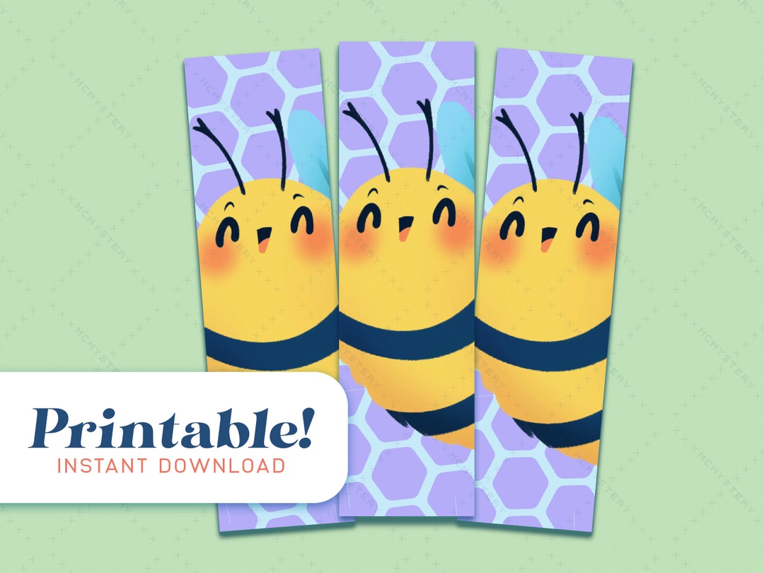 PRINTABLE | Bee Friend | Digital Printable Bookmarks | Instant Download ...