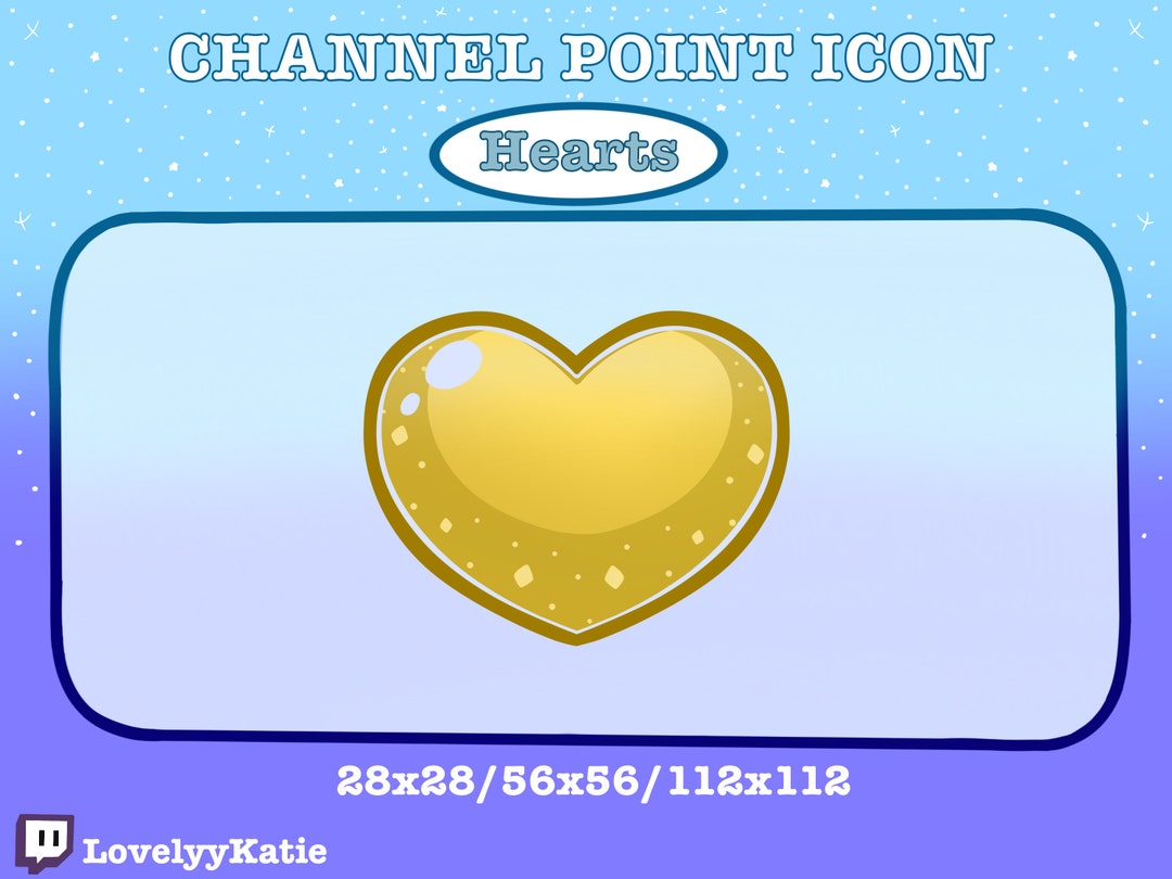Heart Channel Point Icon!! Heart Badge | Cute | Twitch | Badges - Etsy