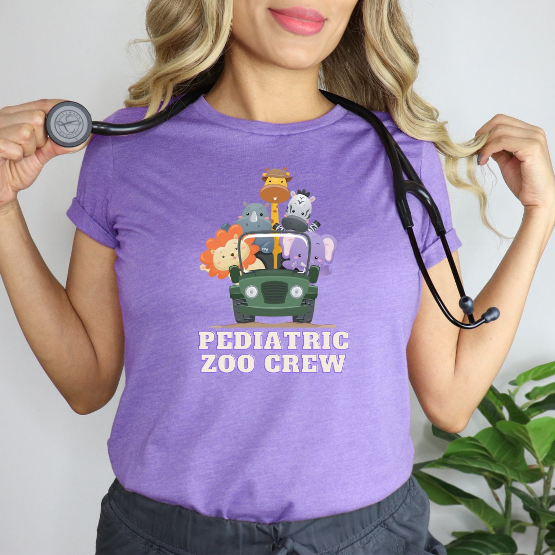 Pediatric Zoo Crew Shirt, Peds Nursing Shirt, Pediatric Office T-shirts ...