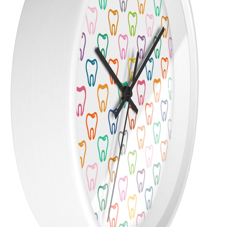 Tooth Wall Clock, Dental Office Decor, Dentist Gift, Front Office ...