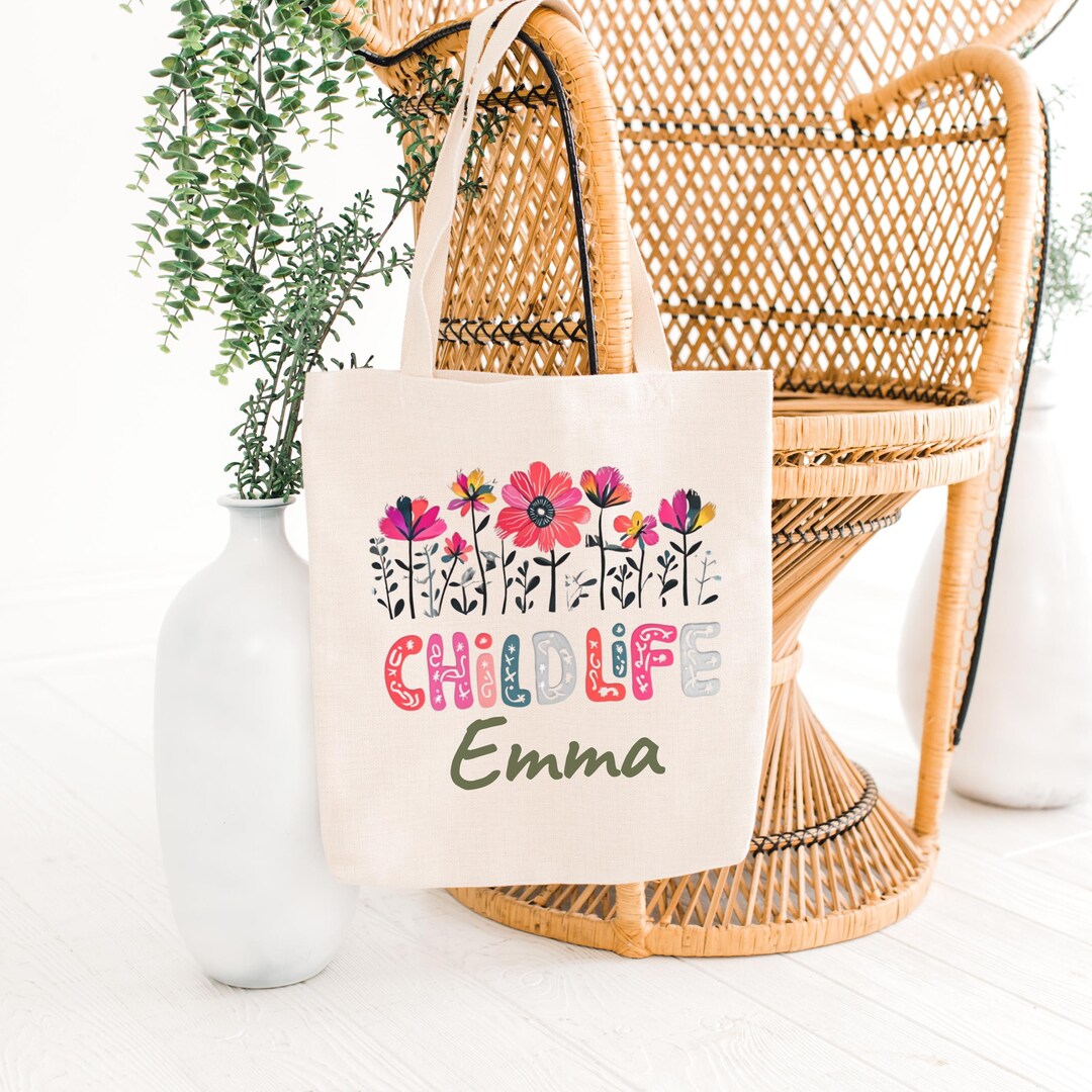 Personalized Child Life Tote Bag, Custom Certified Child Life ...