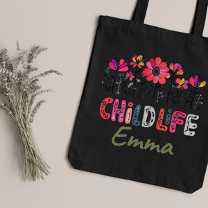Personalized Child Life Tote Bag, Custom Certified Child Life ...