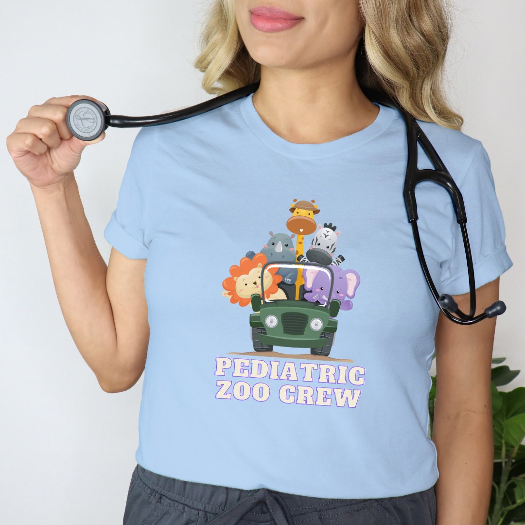 Pediatric Zoo Crew Shirt, Peds Nursing Shirt, Pediatric Office T-shirts ...