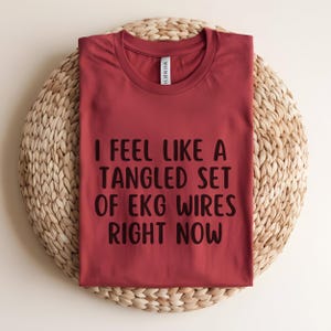 Funny Cardiac Nurse Shirt, Frazzled Healthcare Worker Shirt, Busy Nurse ...