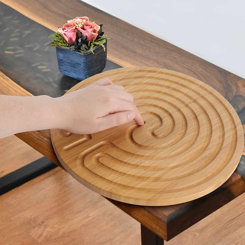 Handcrafted Bamboo Finger Labyrinth for Mindful Meditation - Etsy