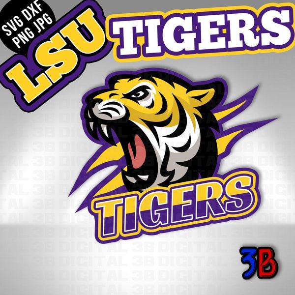 Lsu Svg - Etsy