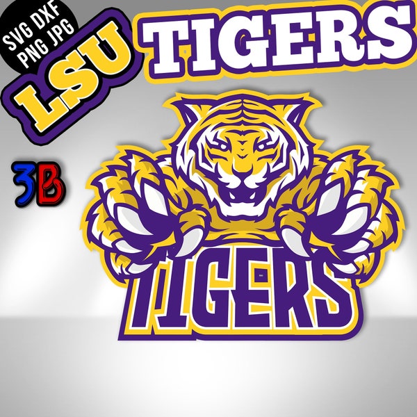 Lsu Svg - Etsy