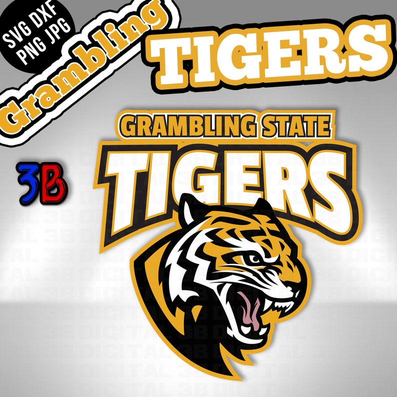 Grambling Tigers Louisiana Fighting Tigers SVG Digital - Etsy